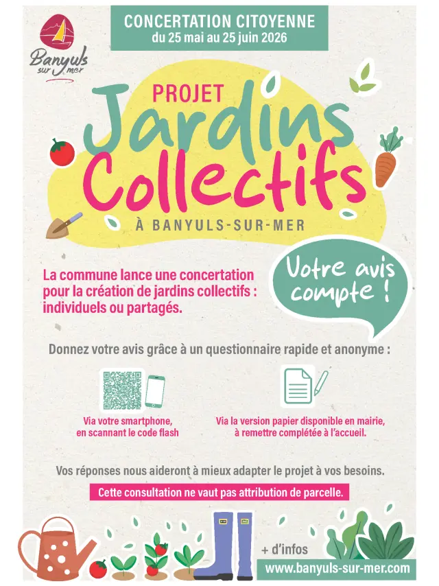 Jardin collectifs : consultation citoyenne | Banyuls-sur-Mer
