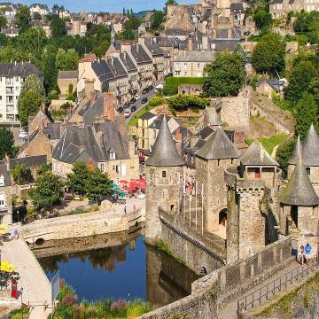 Fougères, fortress town in Brittany