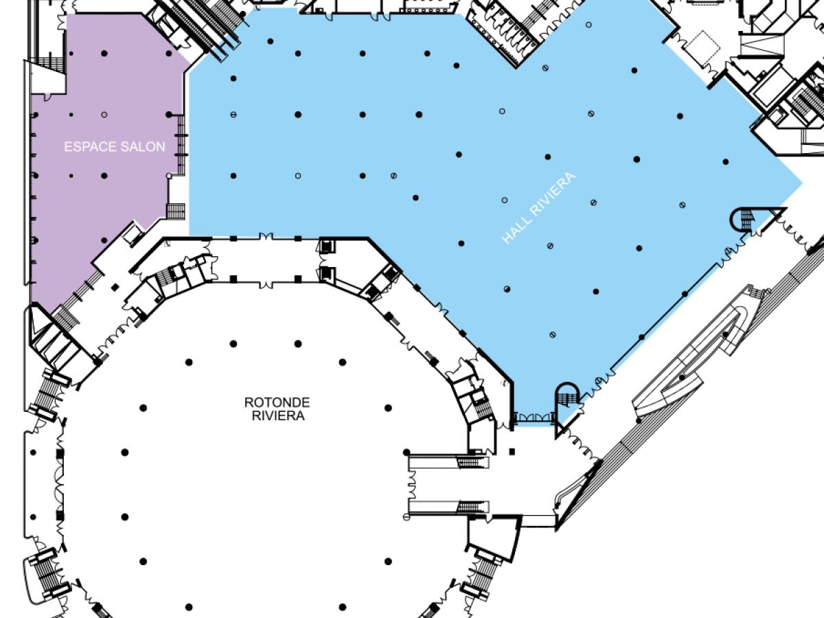 Hall Riviera du Palais des Festivals de Cannes et son salon | Palais ...