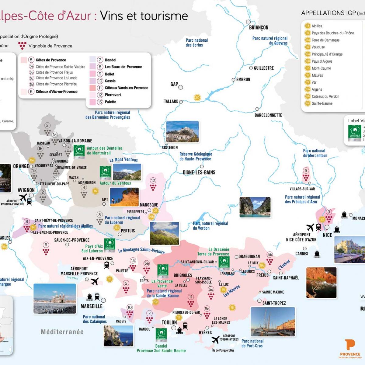 Thematic maps of Provence-Alpes-Côte d’Azur | Provence-Alpes-Côte d ...