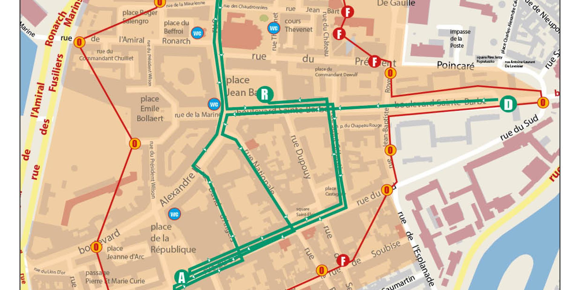 Le parcours des bandes | Dunkerque Tourisme Le parcours des bandes | Dunkerque Tourisme