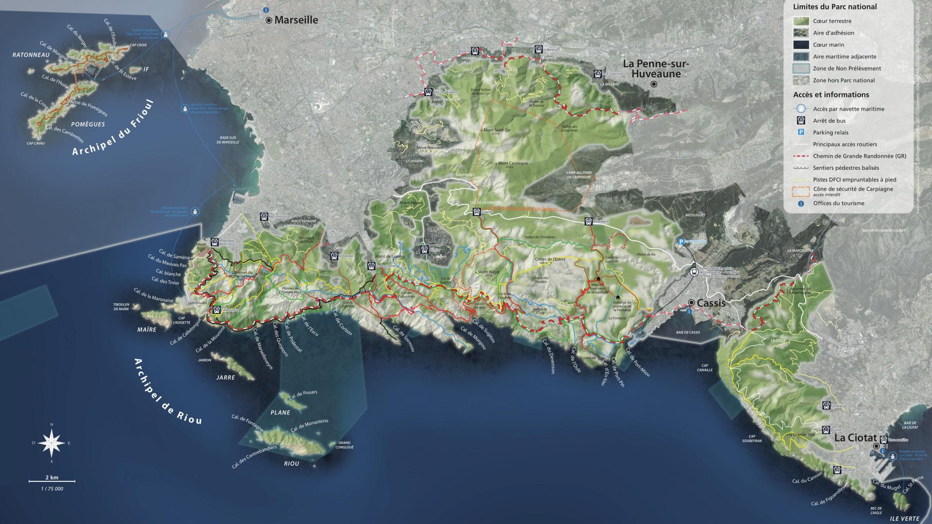 Accès aux massifs | Office de Tourisme de La Ciotat