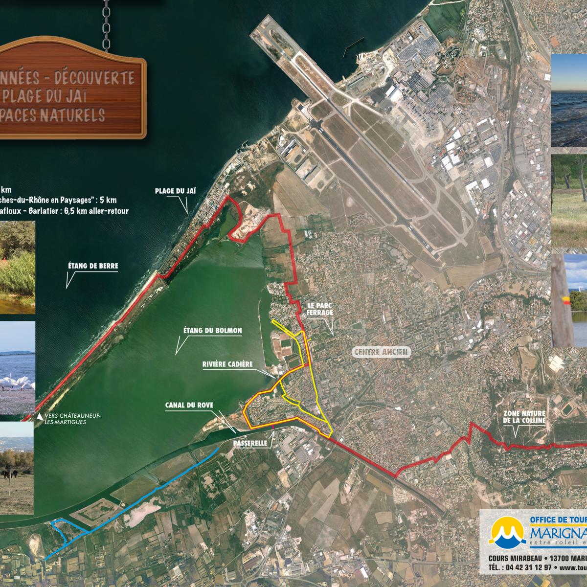 Cartes schématiques de randonnées | Office de Tourisme de Marignane