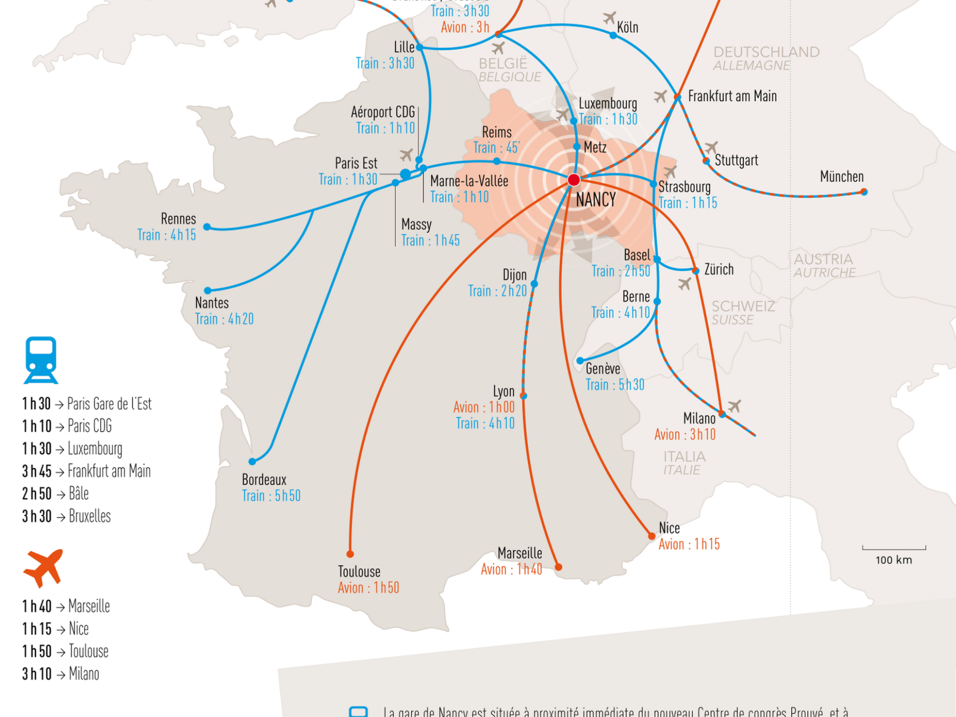 Venir à Nancy | Nancy Tourisme