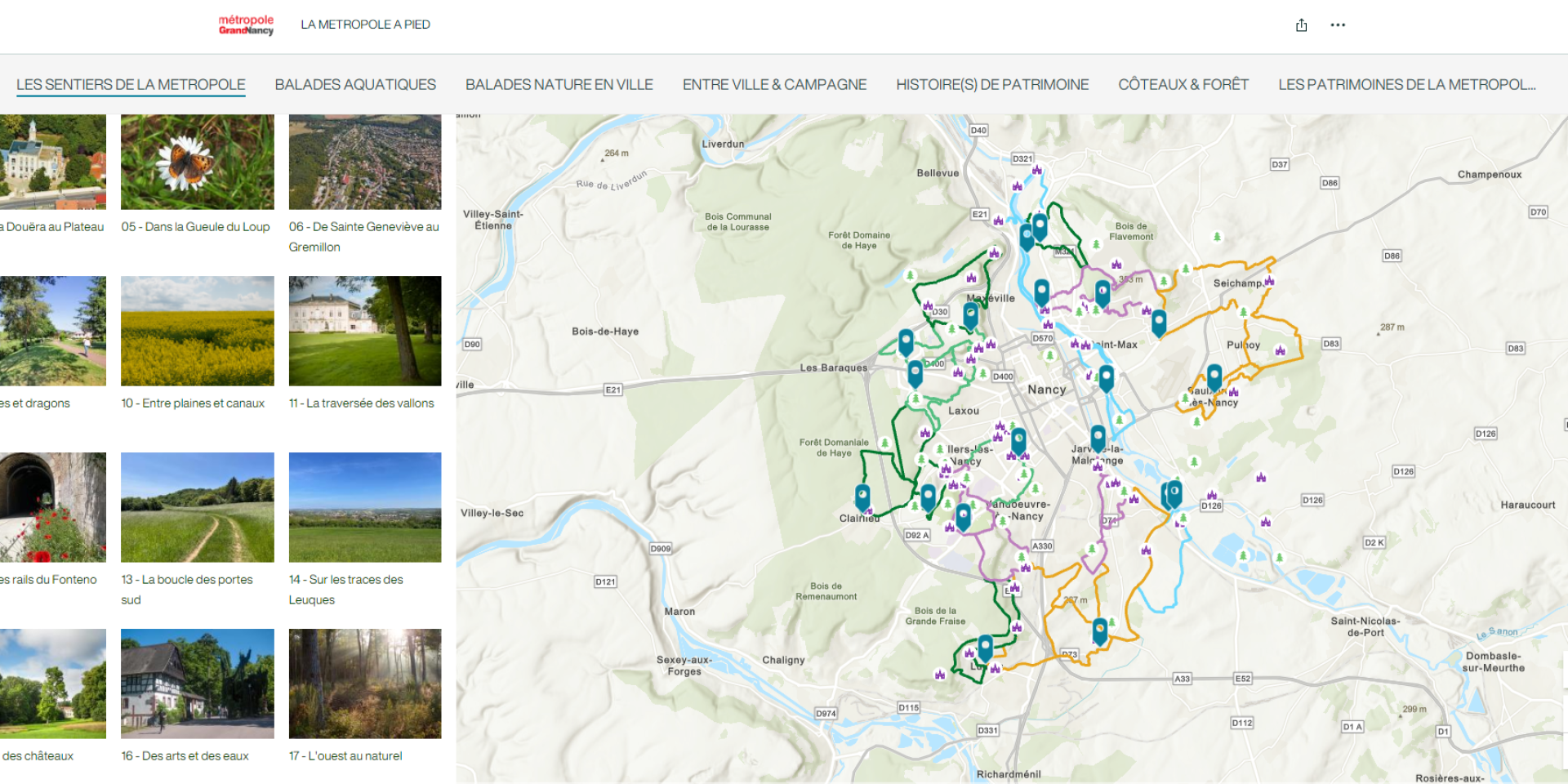 Balades et circuits à pied | Nancy Tourisme