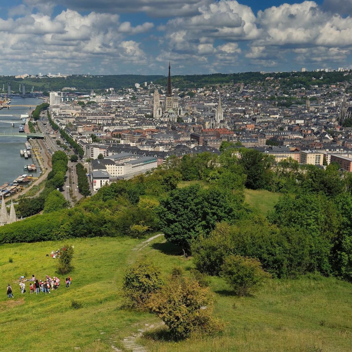 The Sainte-Catherine hill in Rouen