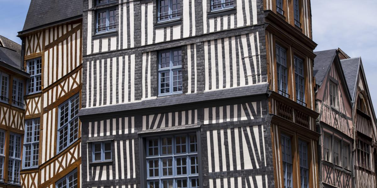 5 maisons à pans de bois à Rouen