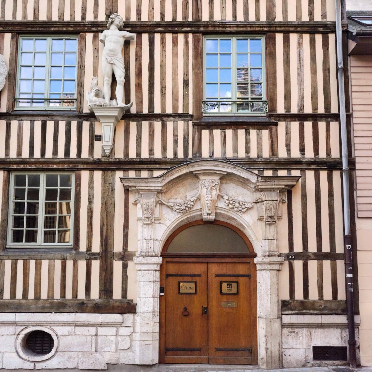 5 maisons à pans de bois à Rouen