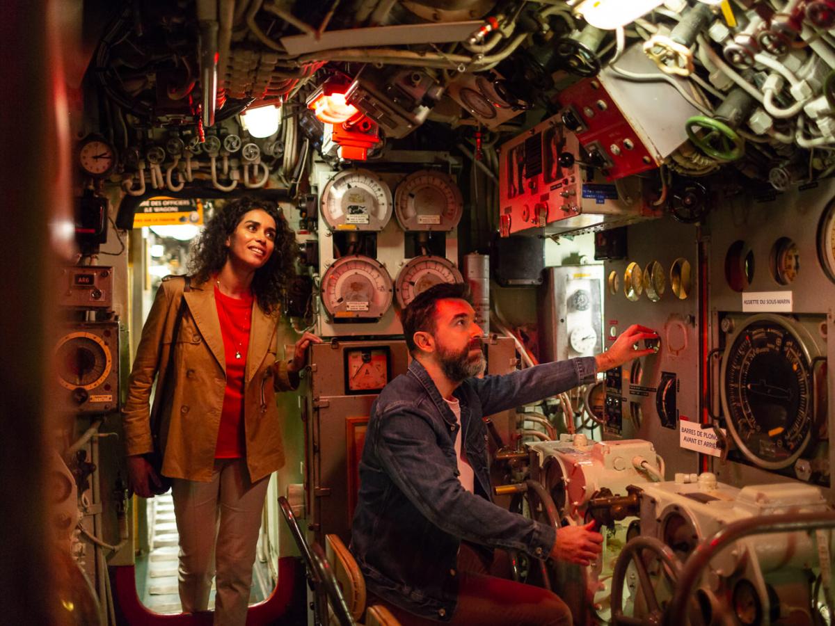 The Espadon submarine restoration work