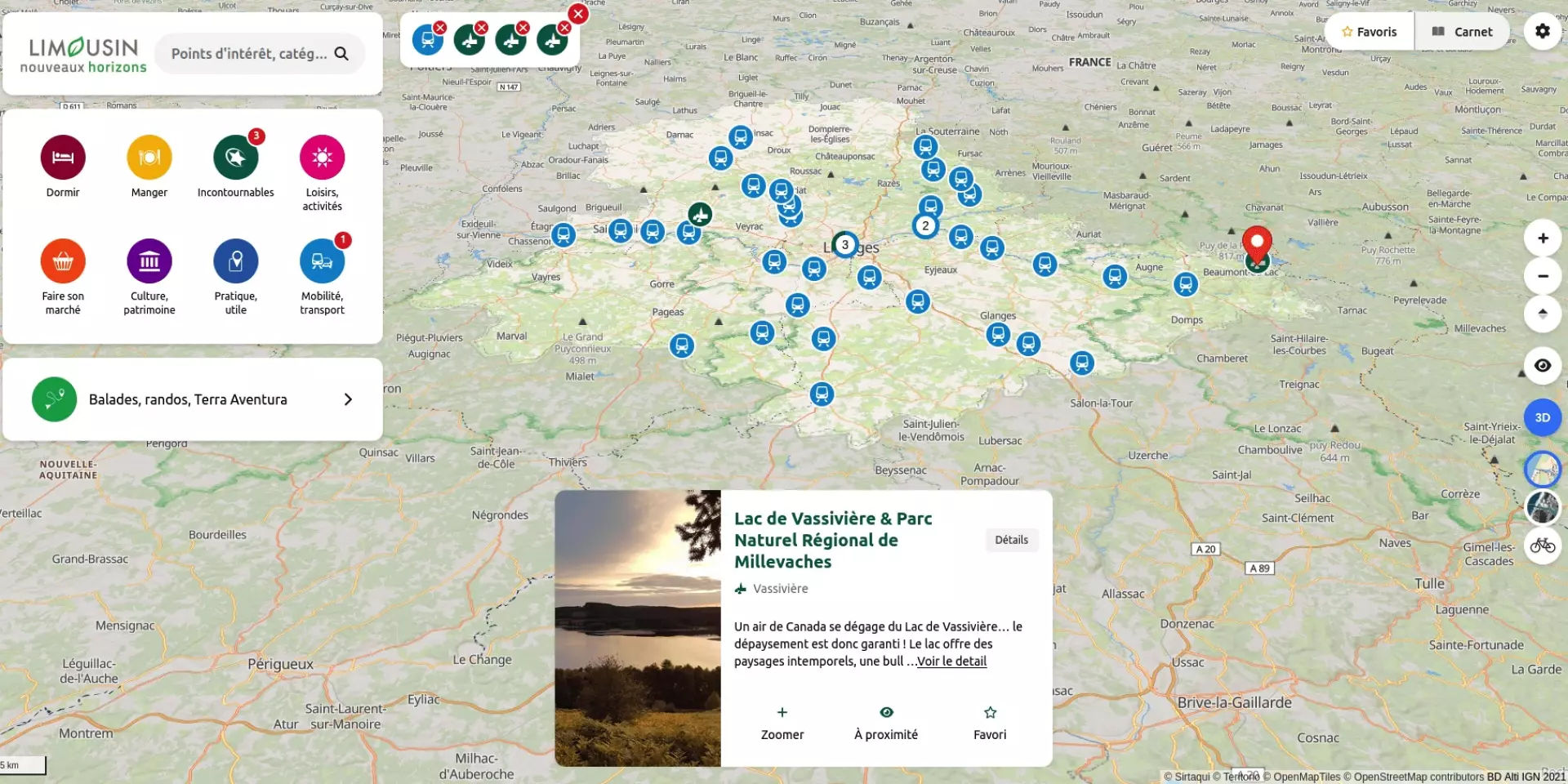 La cartographie interactive départementale pour explorer la Haute-Vienne | Limousin – Nouveaux ...