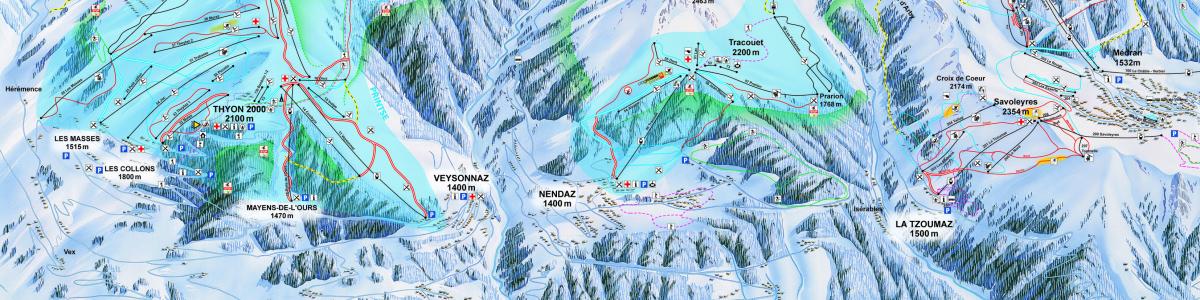 Plan des pistes | Thyon Région