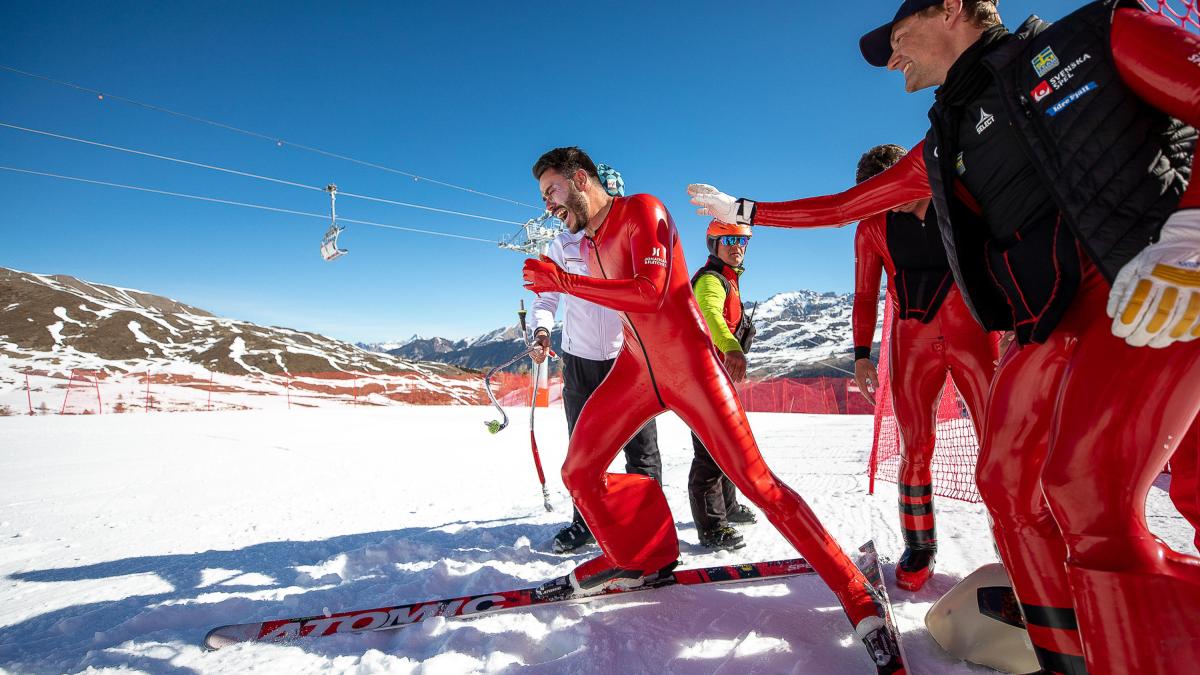 Simon Billy : recordman du monde de ski de vitesse, 255.5 km/h | Vars ...