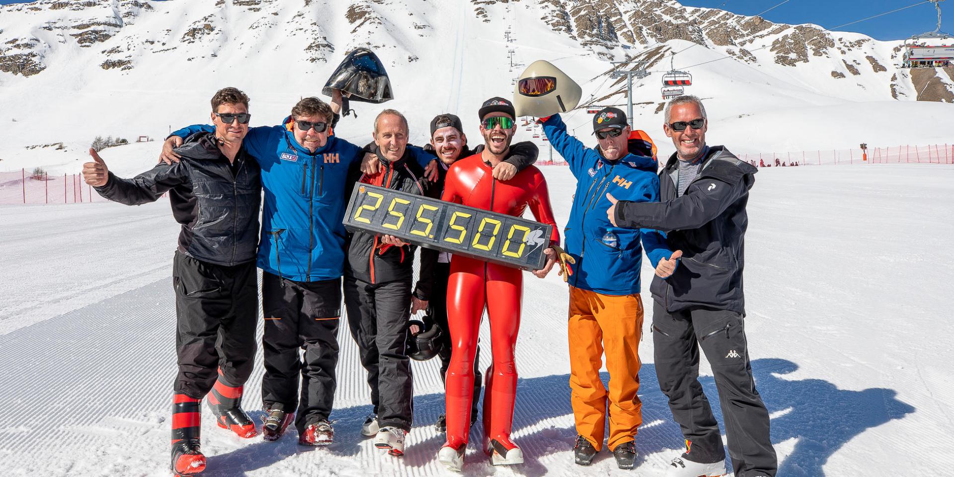 Simon Billy : recordman du monde de ski de vitesse, 255.5 km/h | Vars ...