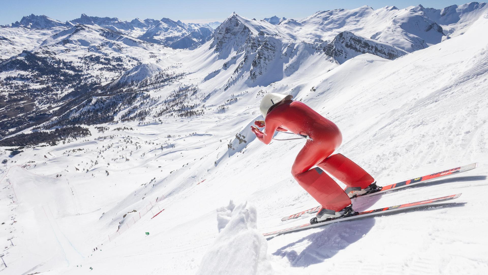 Simon Billy: World record holder in ski speed, 255.5 km/h | Vars ...