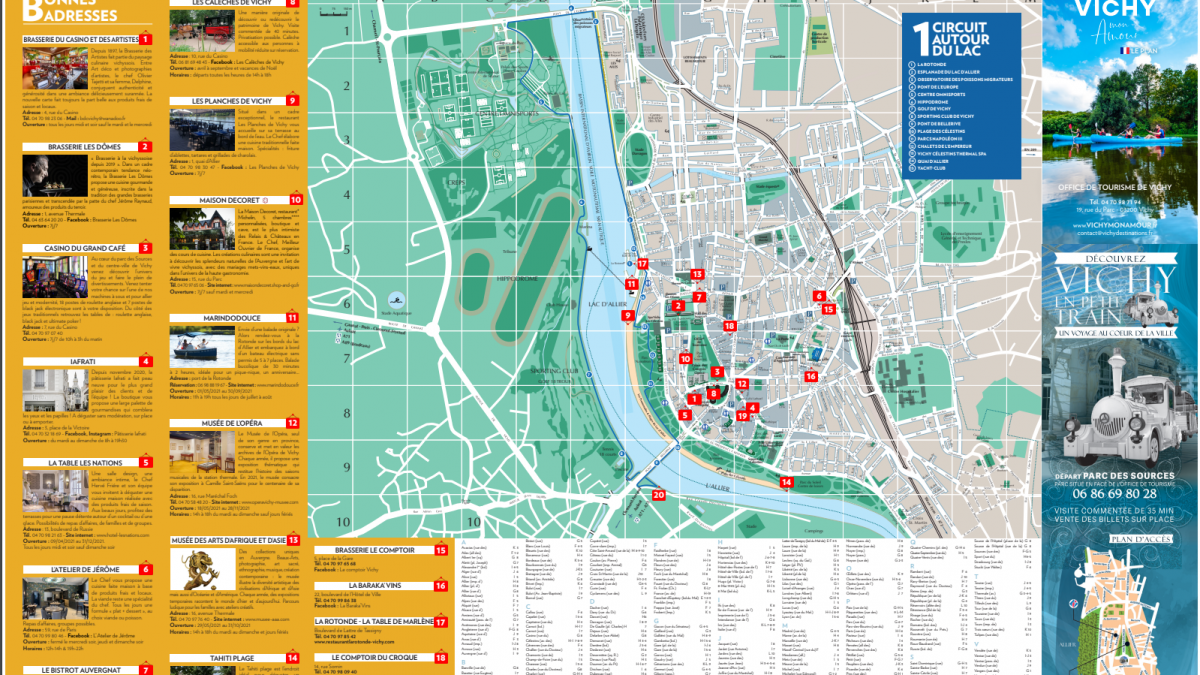 Tourist maps | Vichy Mon amour