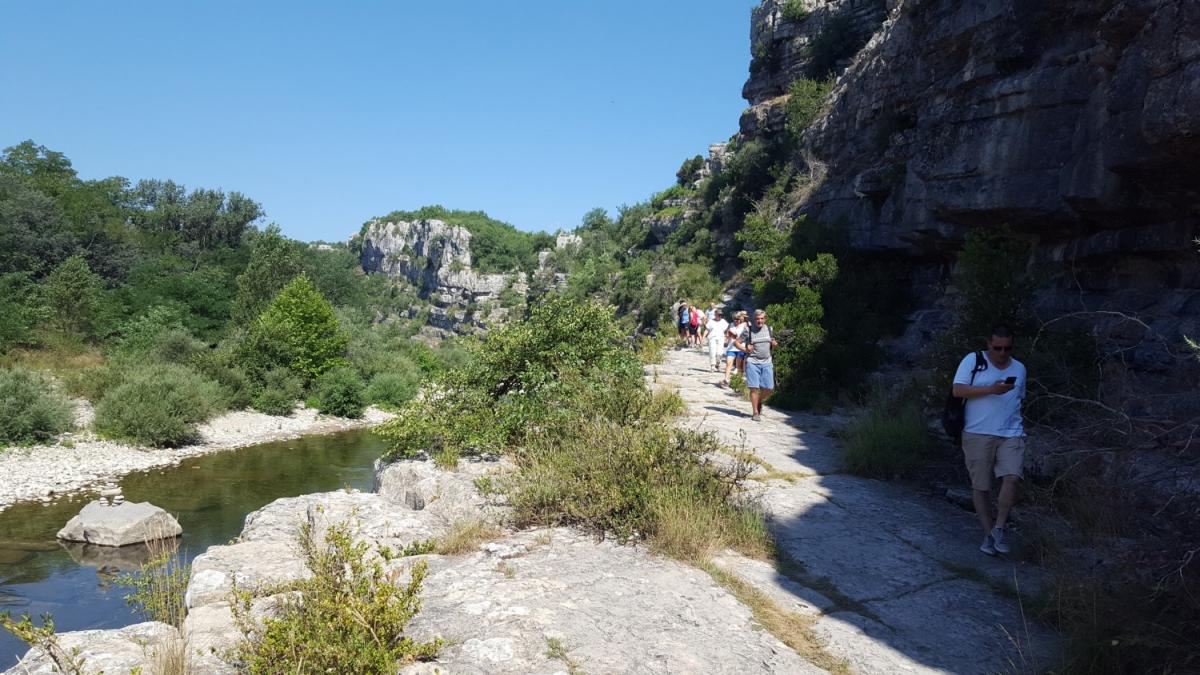 Hiking in the gorges of the southern Ardèche